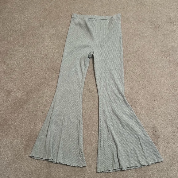 aerie | Pants & Jumpsuits | Nwt Grey Flare Pants From Aerie | Poshmark